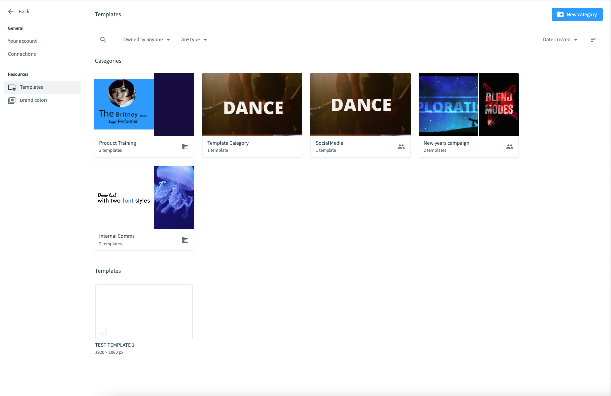 How To Use Template Categories In Studio – Bynder Support