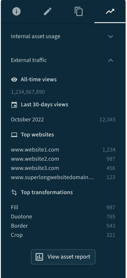 View Internal and External Asset Usage in your Portal – Bynder Support