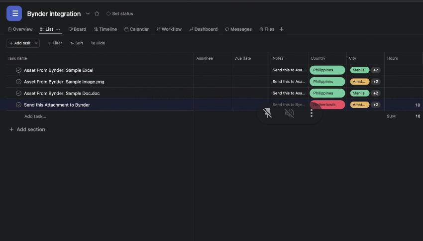 Asana Integration – Bynder Support