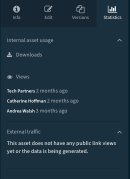 View Internal and External Asset Usage in your Portal – Bynder Support