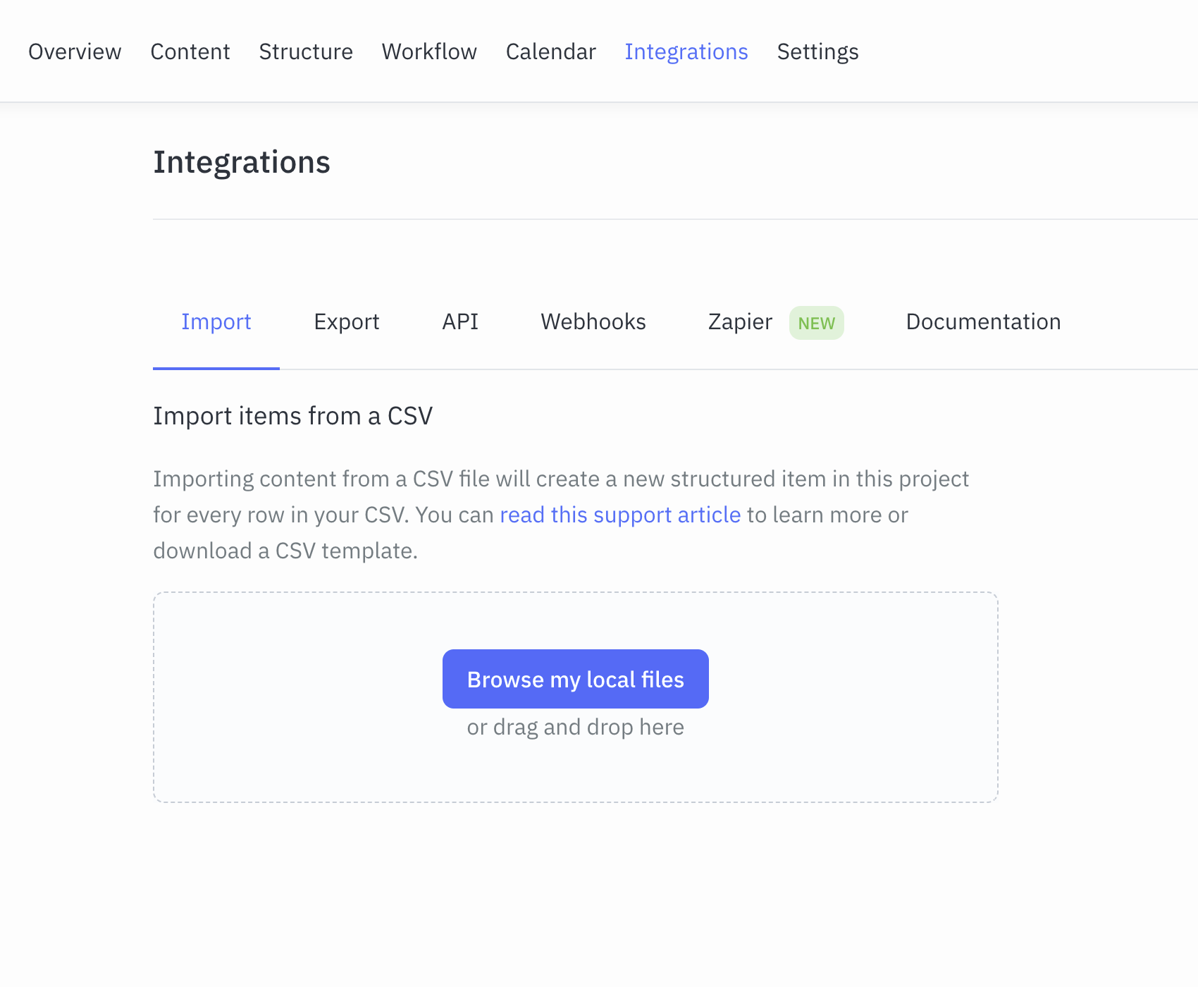 Import Content from a Spreadsheet to Content Workflow – Bynder Support