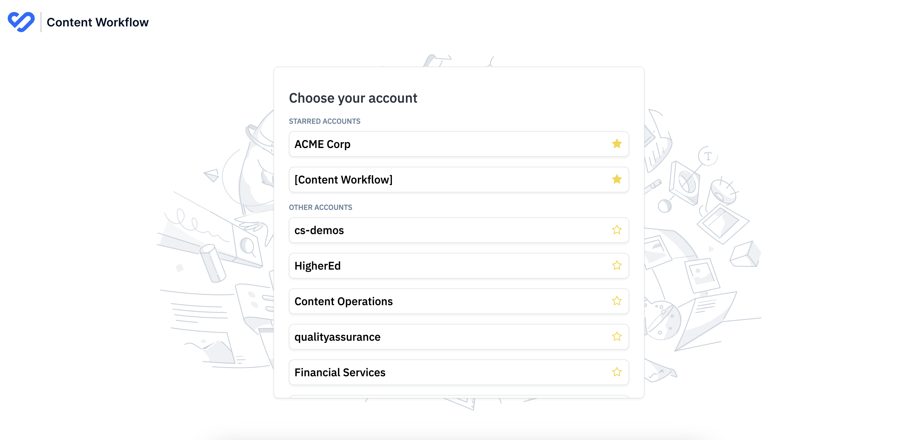 Working with Multiple Content Workflow Accounts – Bynder Support
