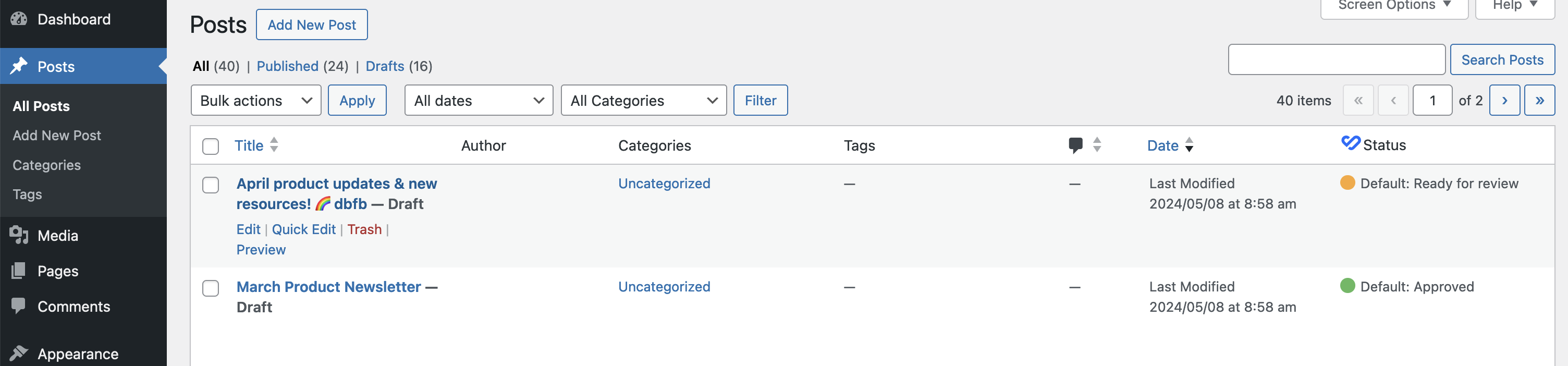 WordPress Integration in Content Workflow – Bynder Support