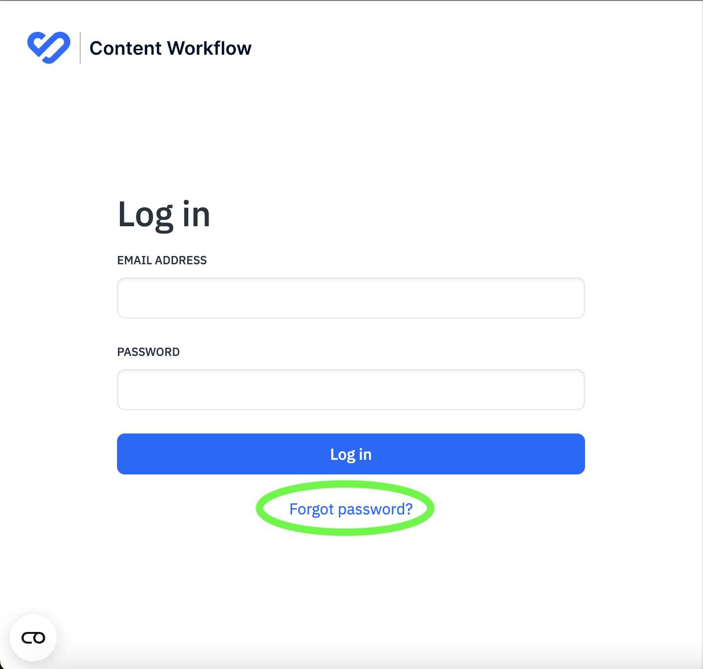 Reset Password in Content Workflow – Bynder Support