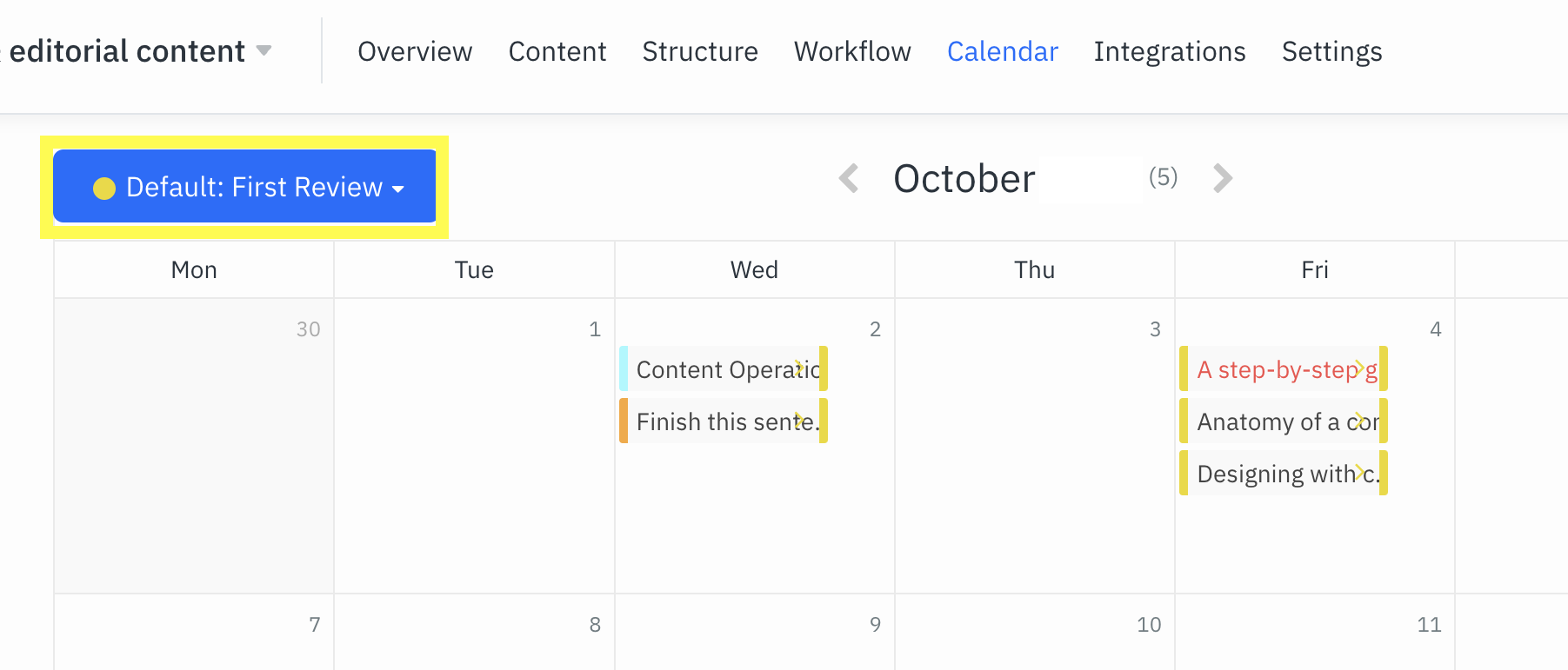 How To Set Due Dates And View The Calendar In Content Workflow – Bynder ...