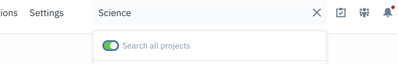 Searching for Projects in Content Workflow – Bynder Support