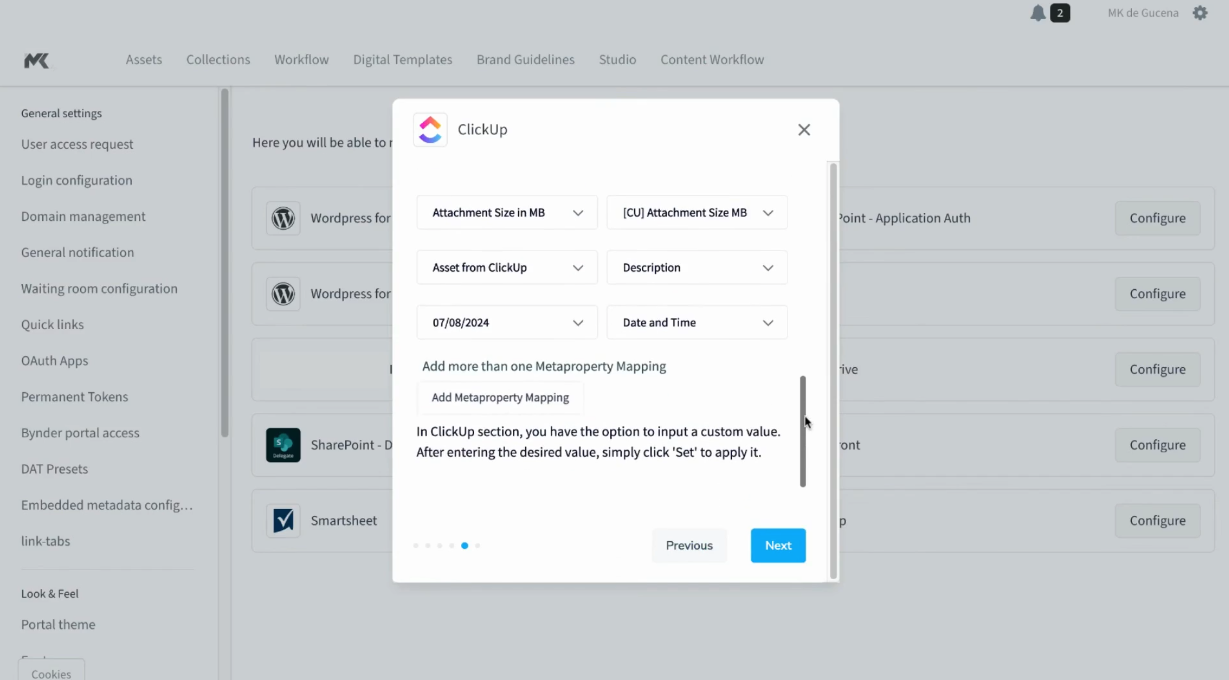 How To Enable And Use The ClickUp Integration – Bynder Support